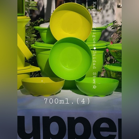 Tupperware | Kitchen | Tupperware Serving Set Bowls Plates | Poshmark